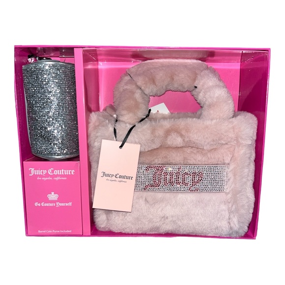 Juicy Couture | Bags | Juicy Couture Free Love Fuzzy Fluffy Mini Tote ...